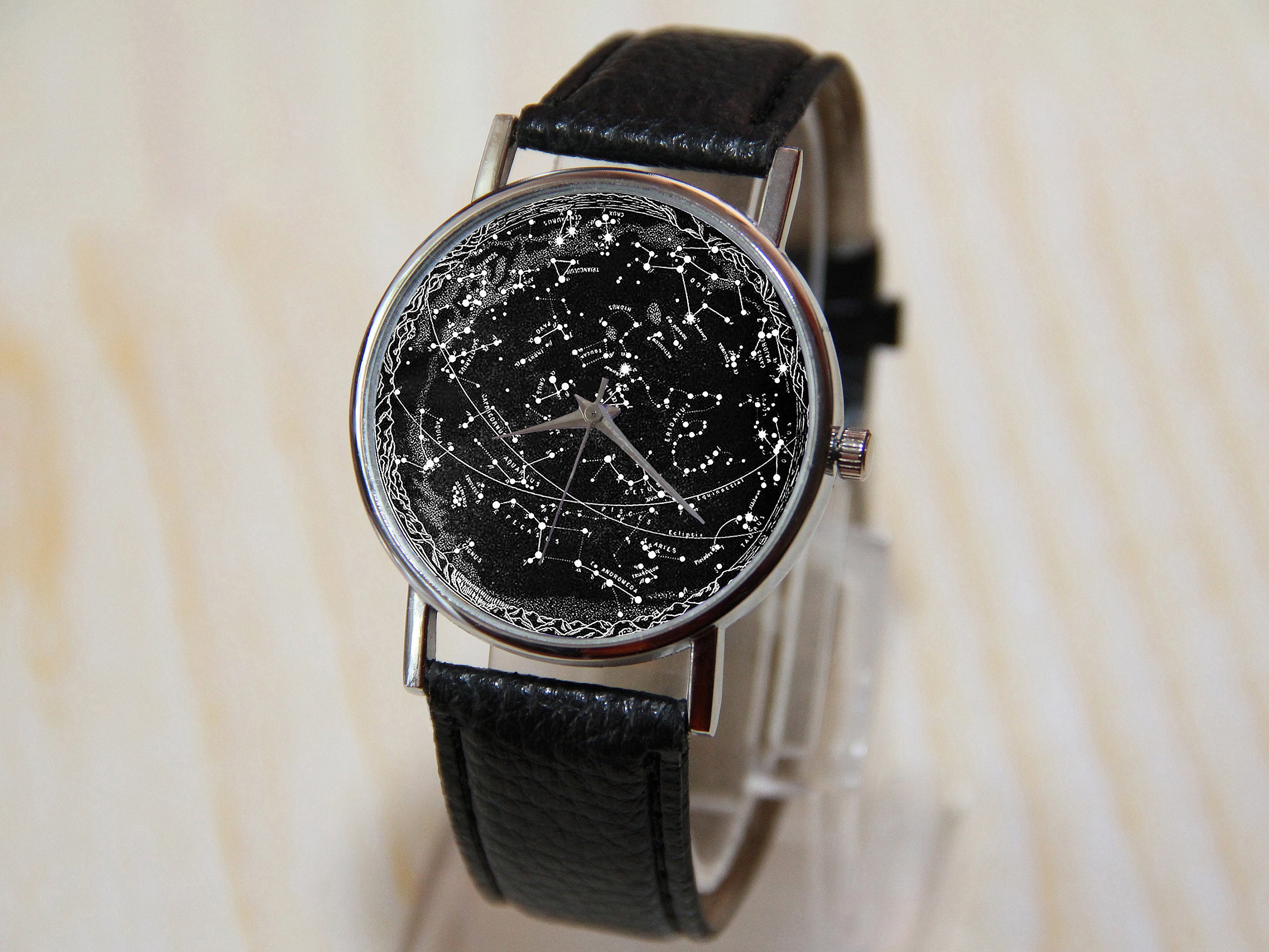 Wrist Watch Starry Sky, Stars Watch, Galaxy Watch, Constellation Watch ...