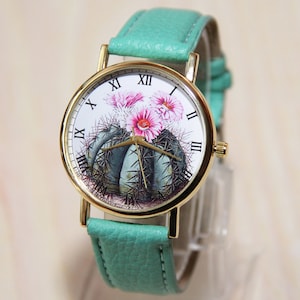 Watch Wrist Cactus, Watch Flowers, Succulent Watch, Ladies Watch, Plant ...