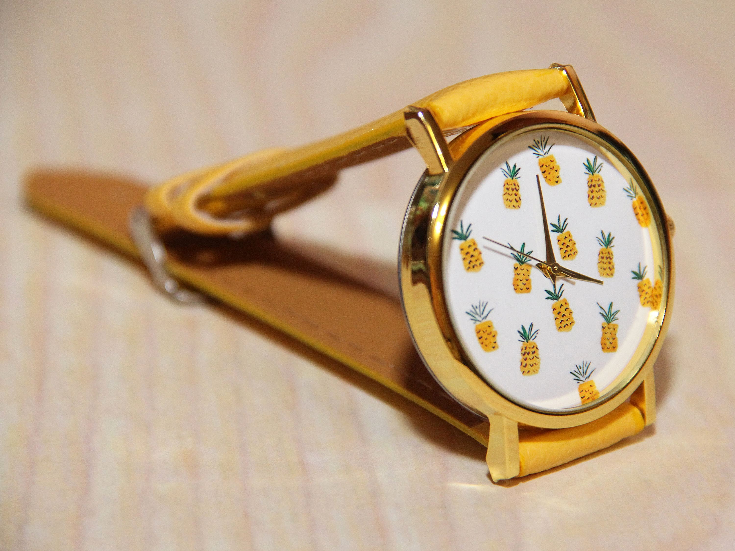 Wristwatches Pineapples Flight Watch Watches Fruit Ladies | Etsy