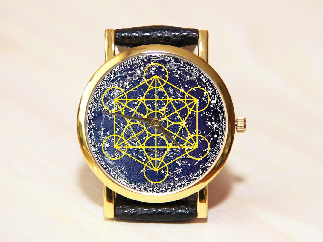 Metatron Wristwatch Against the Backdrop of Space, Constellations ...