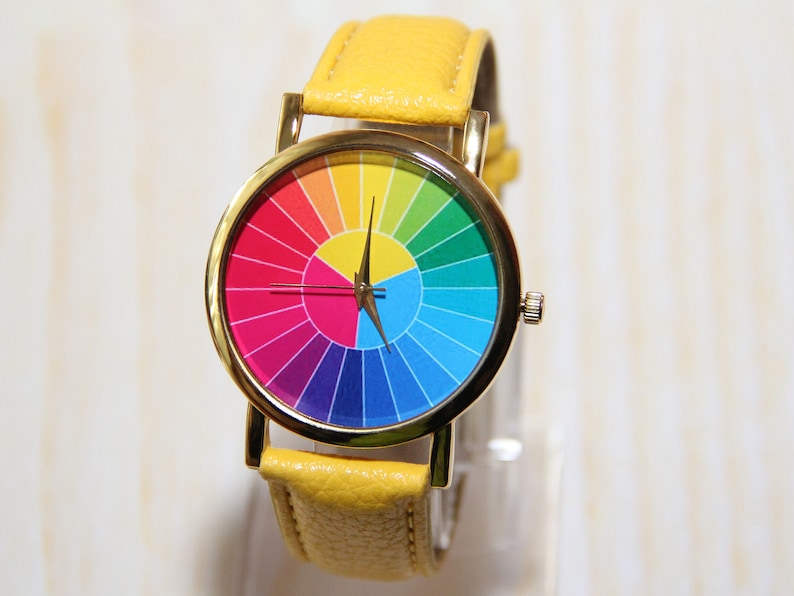 Color Wheel Watch, Men's Watch, Colorful Watches, Women's Watch ...