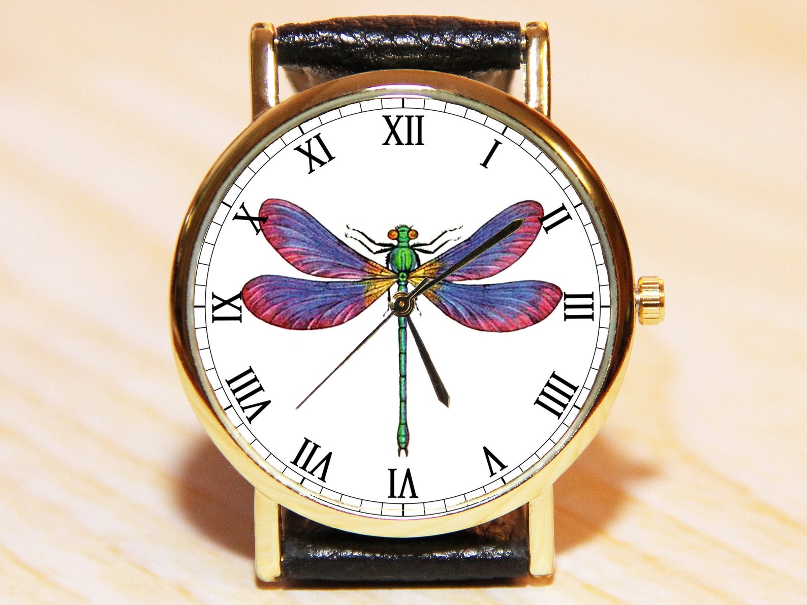 Dragonfly Watches Ladies Watches Men's Watches Insect | Etsy