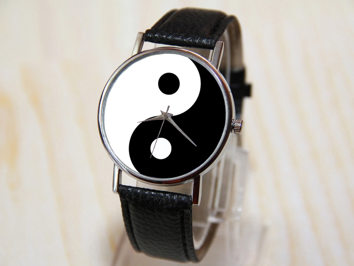 YIN YANG Watches Women Watches Men's Watches Black and - Etsy
