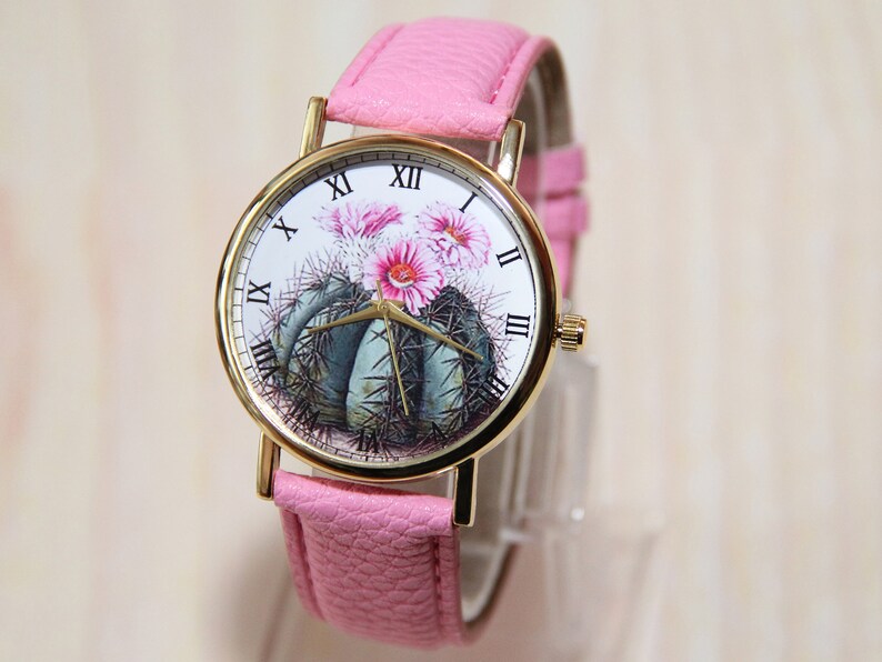 Watch wrist cactus watch flowers succulent watch ladies | Etsy