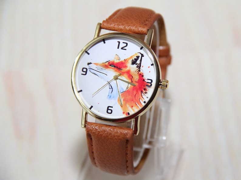 Fox Watch Watch Animals Women's Watches Men's - Etsy