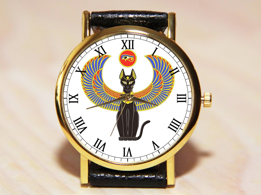 Egyptian Cat Watches, Women’s Watches, Cat Watches, Black Watches ...