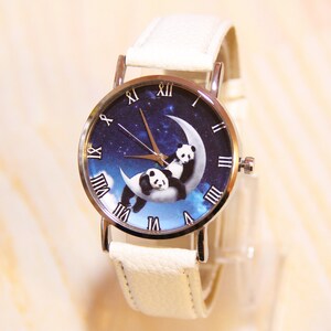 Watch Pandas on the Moon Panda Watch Moon Watches | Etsy