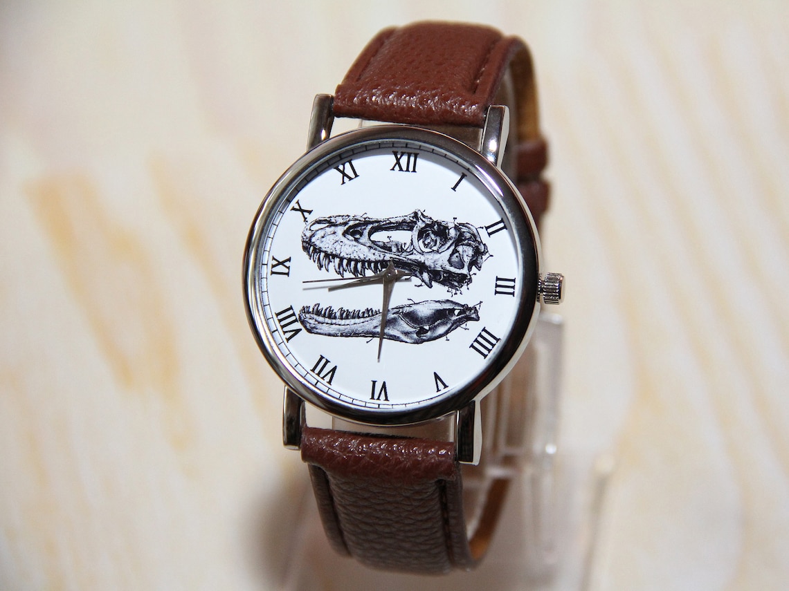 Dinosaur Skeleton Watch, Wristwatch Dinosaur Head Skeleton, Unique ...