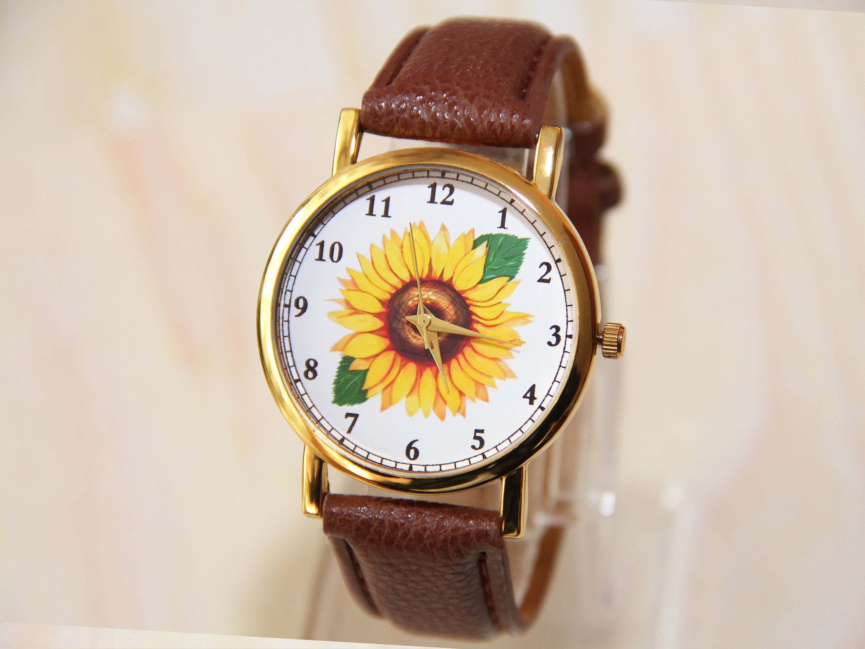 Watch Sunflower Flower Watch Female Watch Girls Watch - Etsy