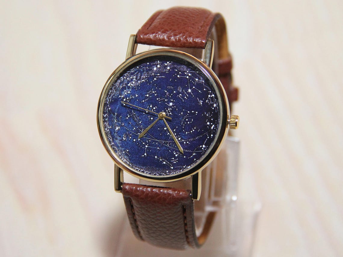 Wristwatch galaxy watch cosmos constellation watch | Etsy