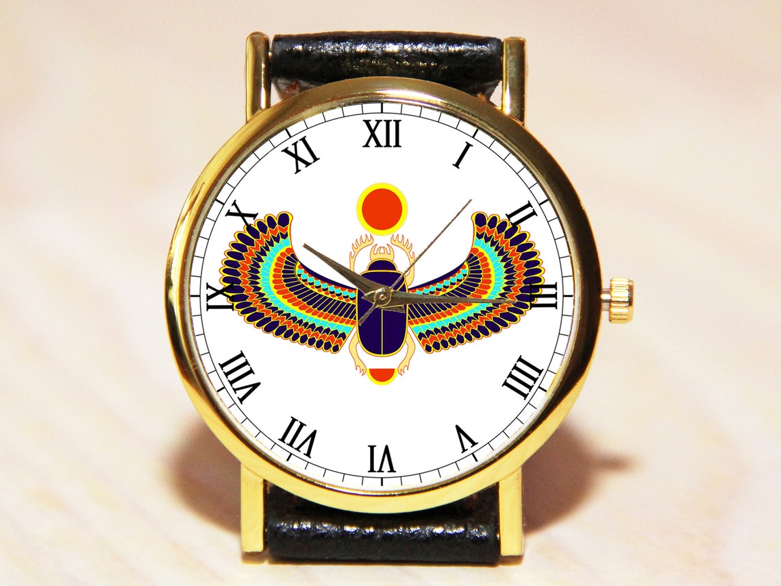 Watch Beetle Scarab Egyptian Beetle Egypt Souvenir Watch - Etsy