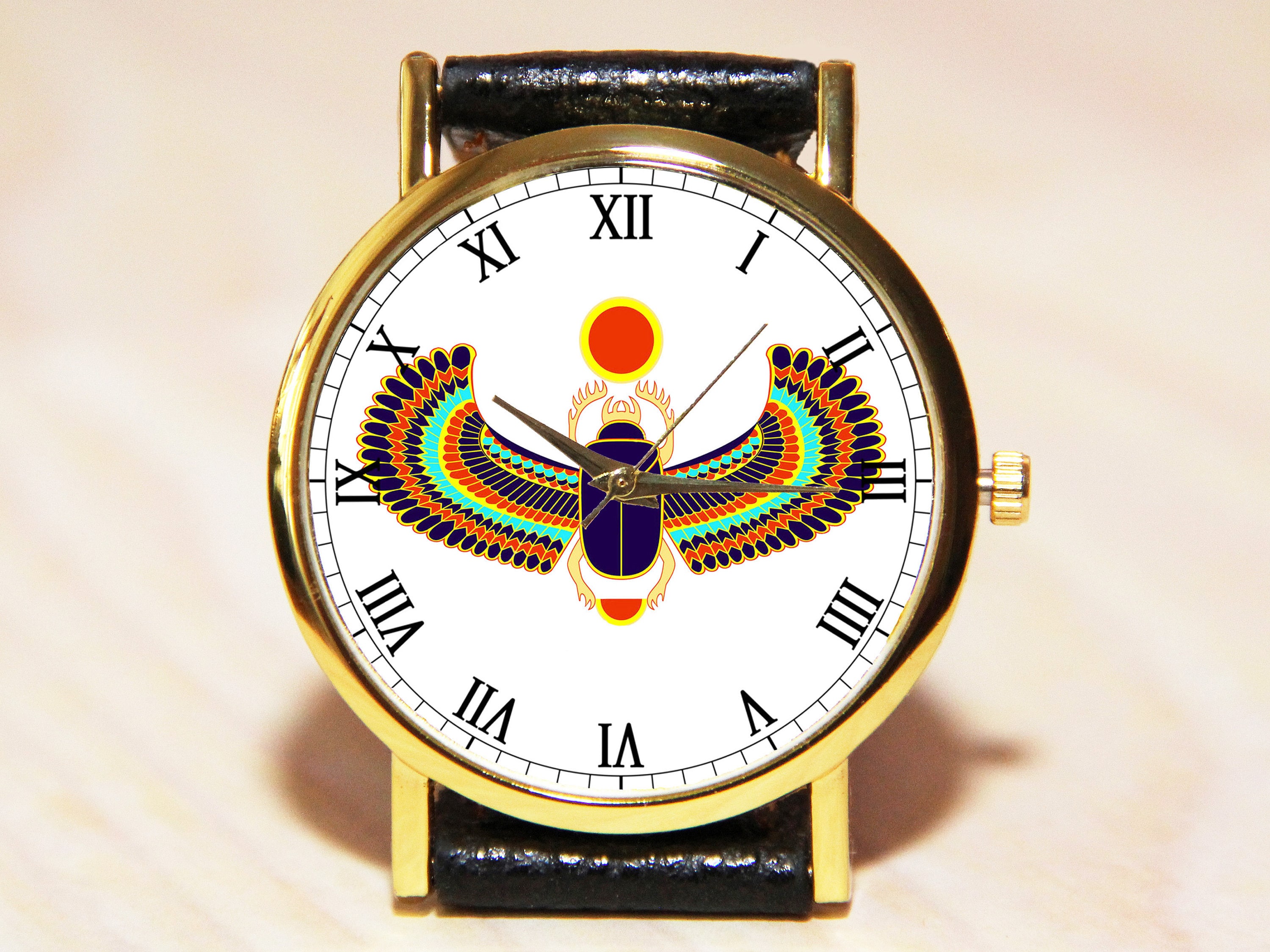Watch Beetle Scarab Egyptian Beetle Egypt Souvenir Watch - Etsy