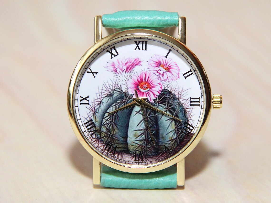 Watch Wrist Cactus Watch Flowers Succulent Watch Ladies - Etsy