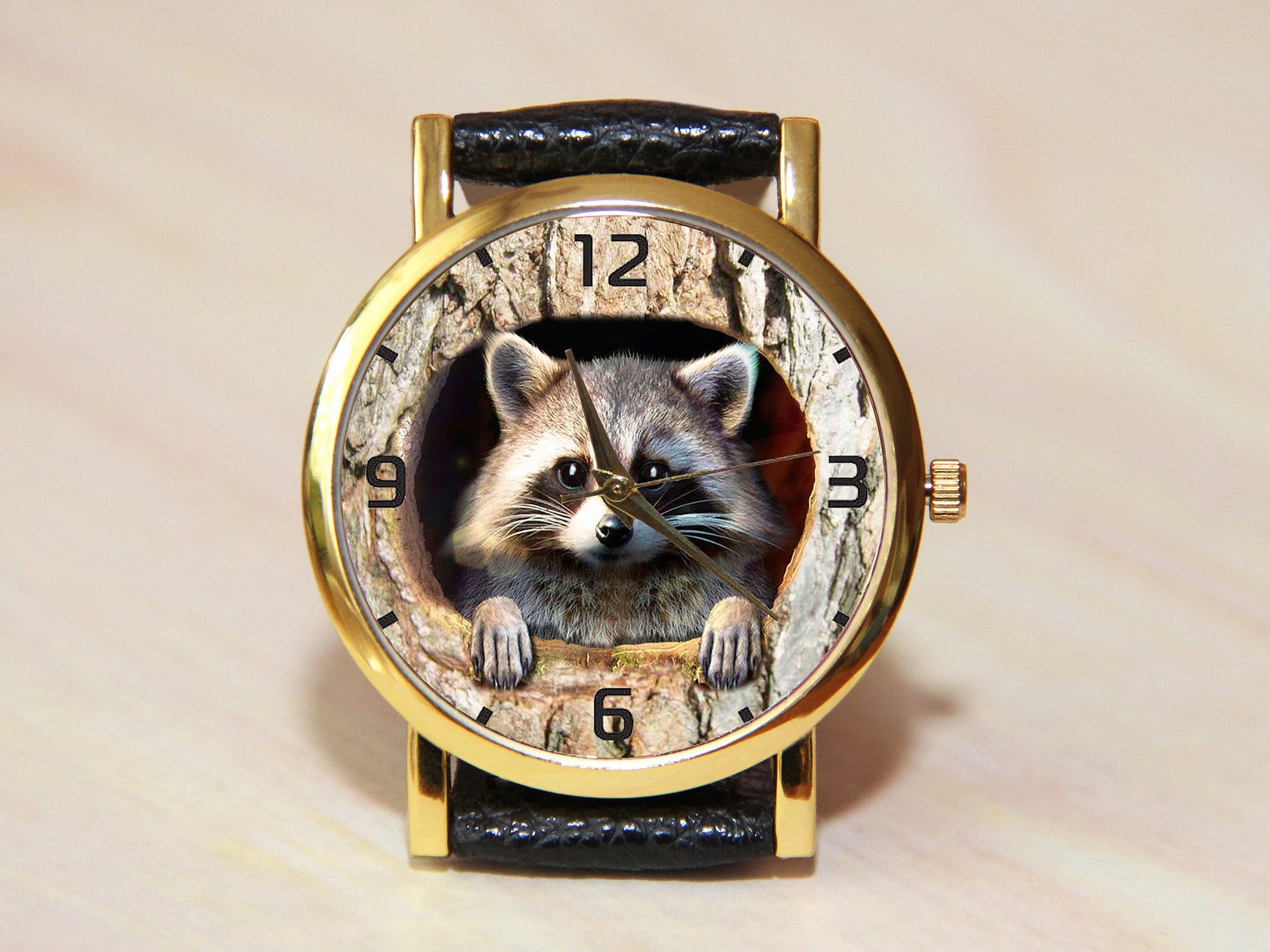 Raccoon Watch in Hollow Raccoon Watch Men's Watch Women | Etsy