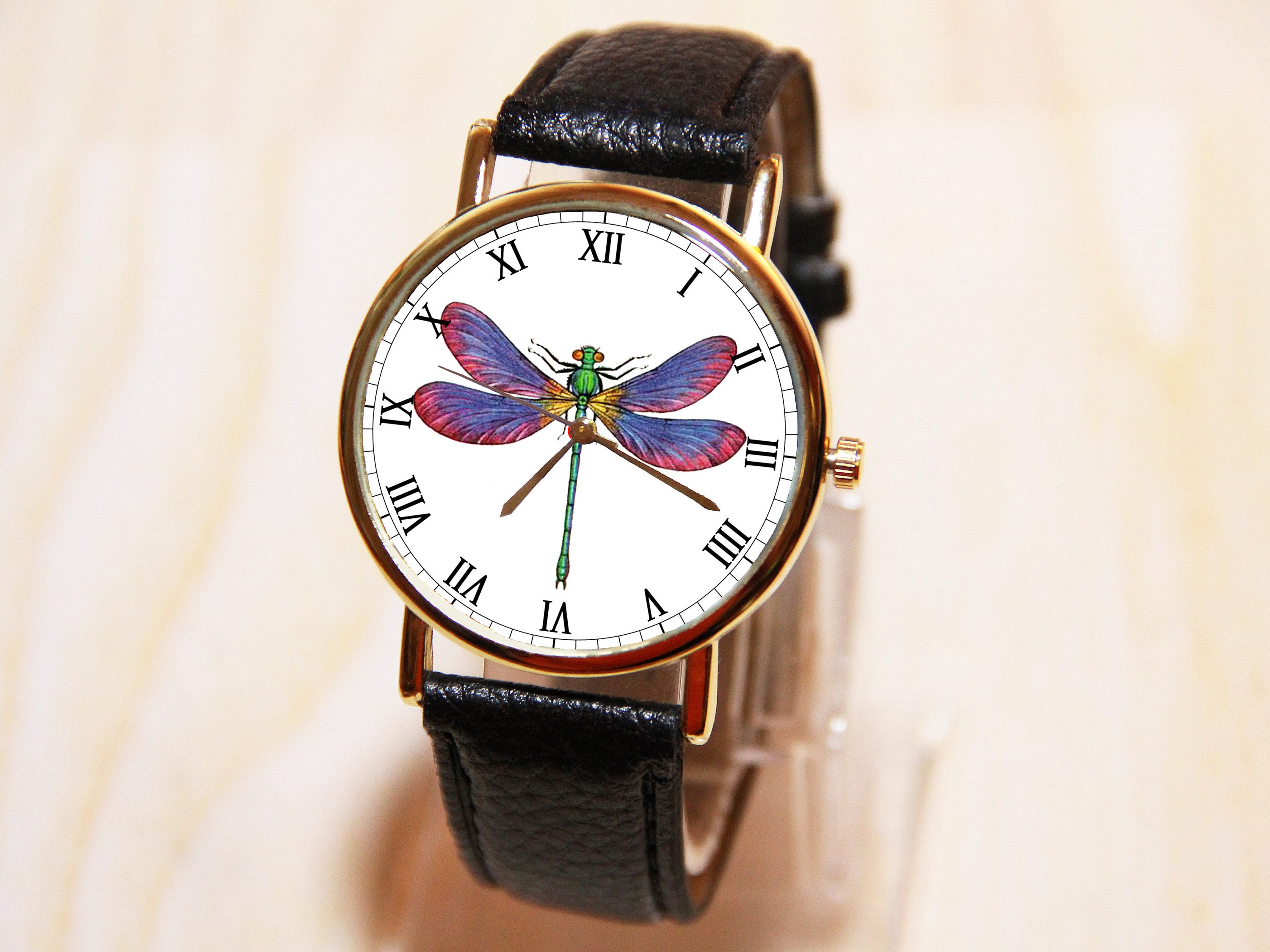 Dragonfly Watches Ladies Watches Men's Watches Insect - Etsy