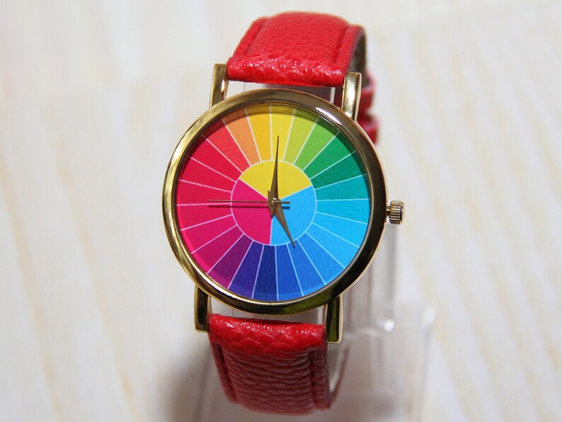 Color Wheel Watch, Men's Watch, Colorful Watches, Women's Watch ...