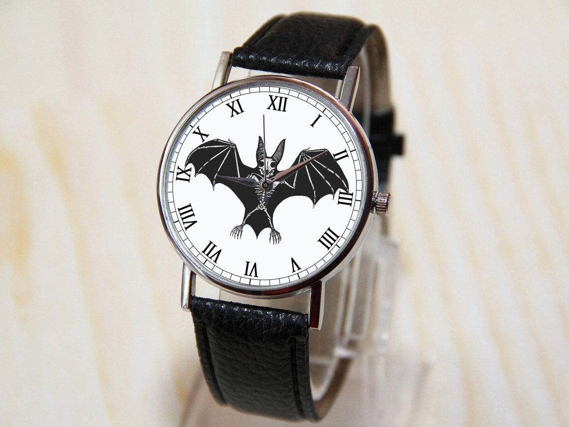 Bat Watch Wrist Watch Skeleton of a Bat Halloween Watch - Etsy