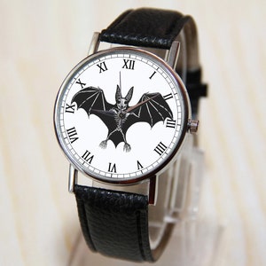 Bat Watch, Wrist Watch Skeleton of a Bat, Halloween Watch, Men's ...