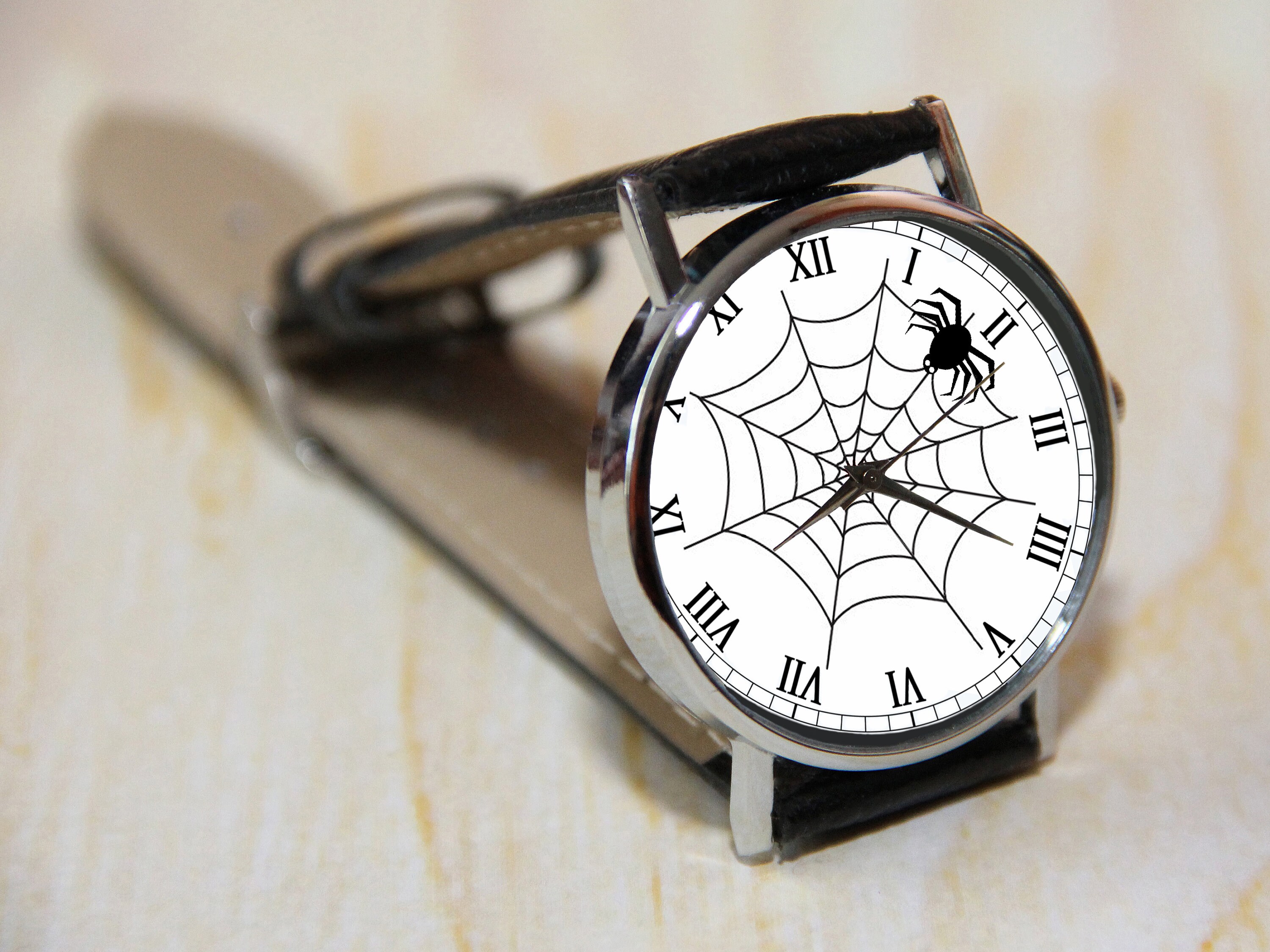 Spider Web Watches Holiday Watches Spider Watches Black - Etsy