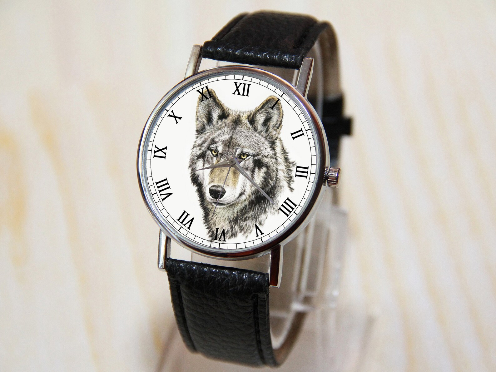 Wolf Watches Men's Watches Animal Watches Gray Watches | Etsy