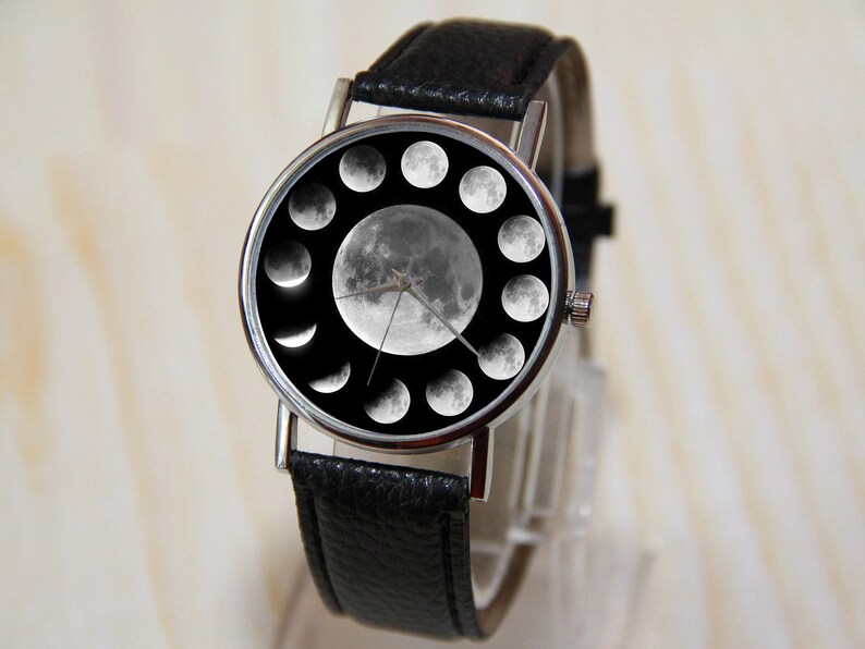 Watch Moon, Watch Constellations, Watch Galaxy, Black Watches, Gift ...