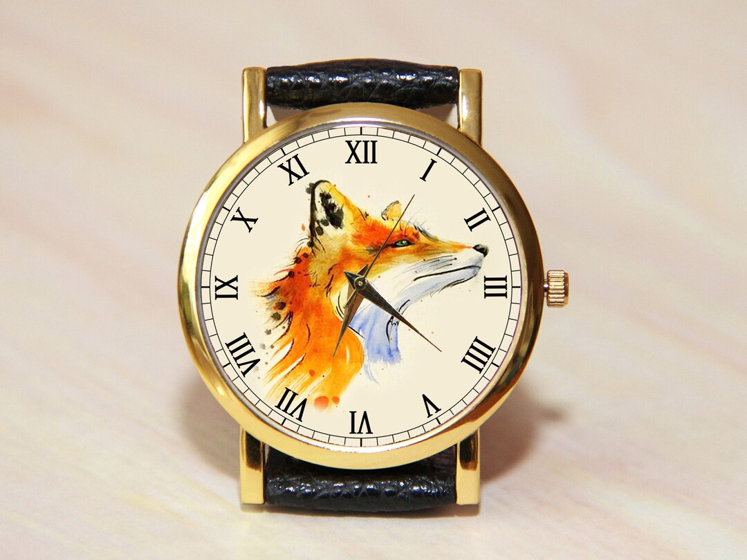 Wrist Watches Fox, Ladies Watches,wristwatch Oil Painting,red Watches ...