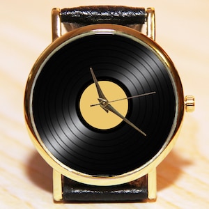 Wrist Watch Vinyl Record, Phonograph Record Watch, Retro Vinyl Record ...