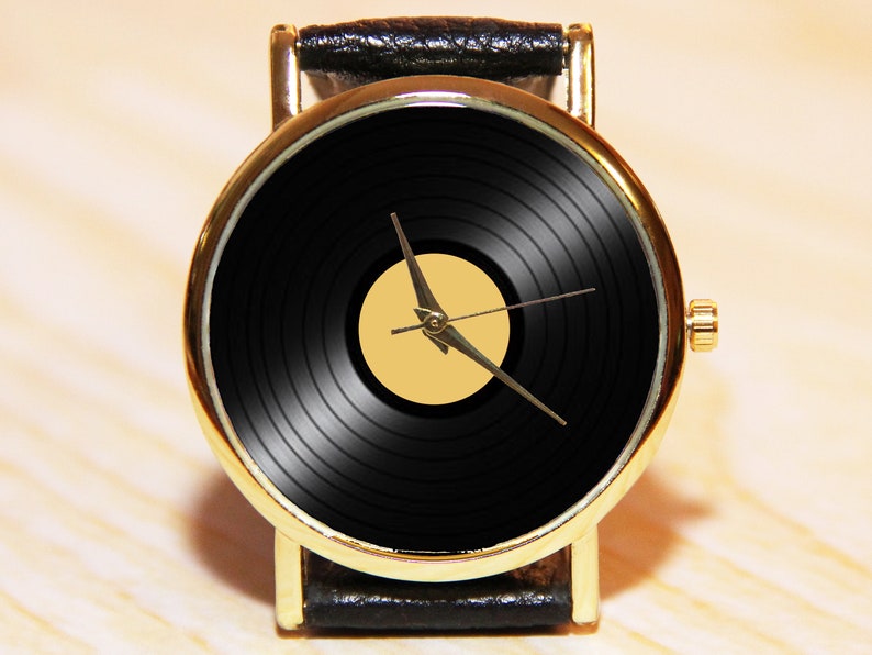 Wrist Watch Vinyl Record, Phonograph Record Watch, Retro Vinyl Record ...