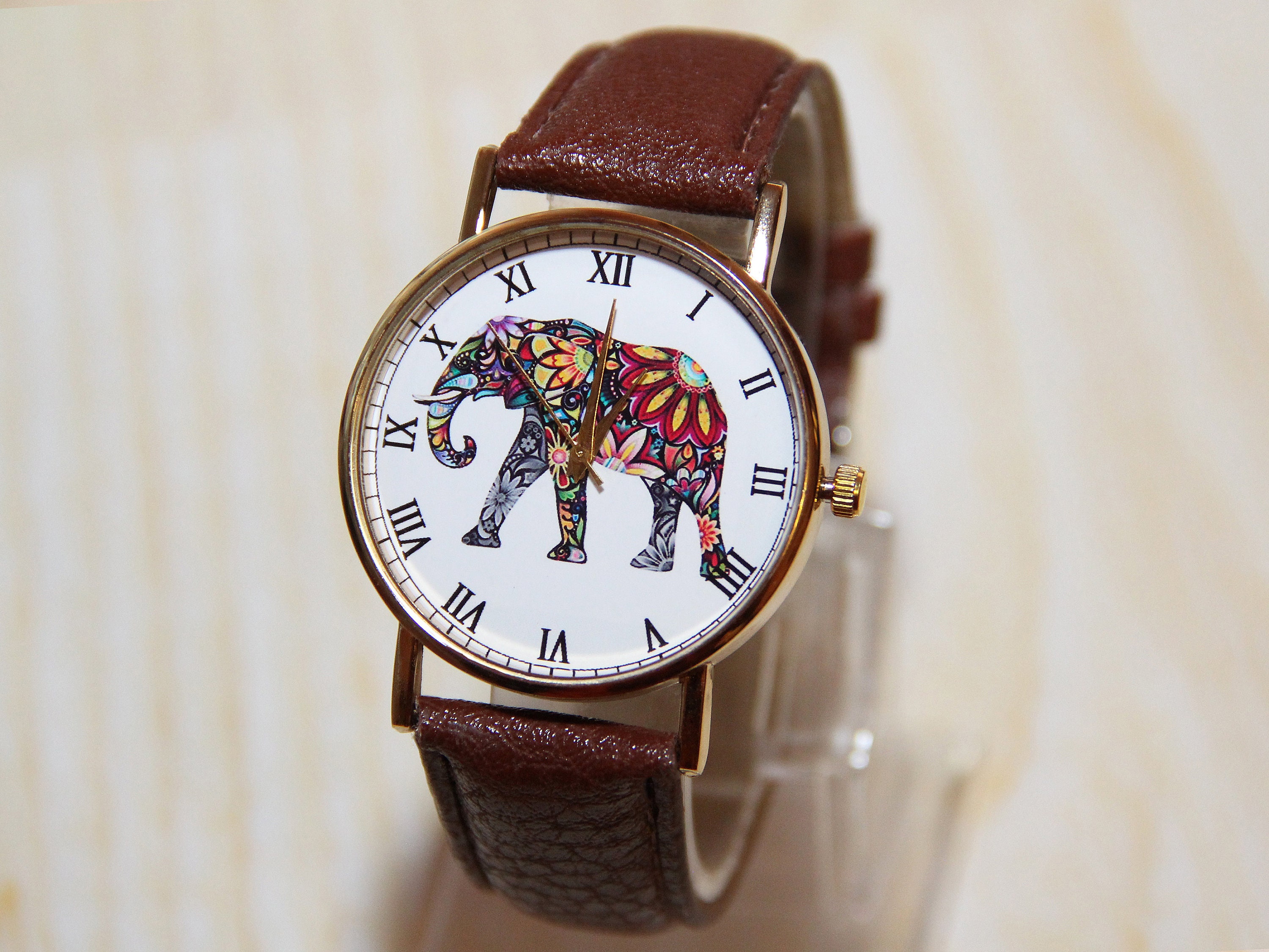 Wrist Watch Elephant Watch Birthday Gift Women Watch mens | Etsy