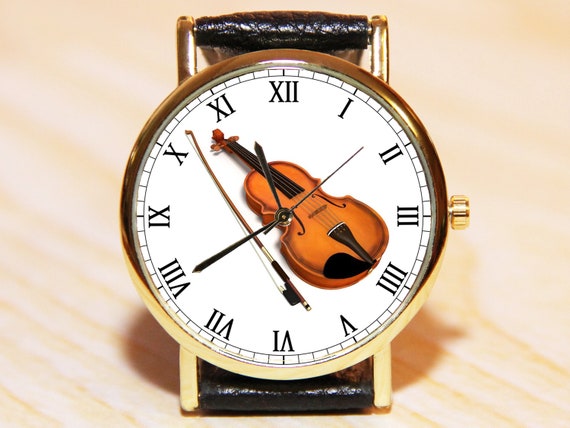 Wristwatch Violin Watch Music Watch a Gift to a Music | Etsy