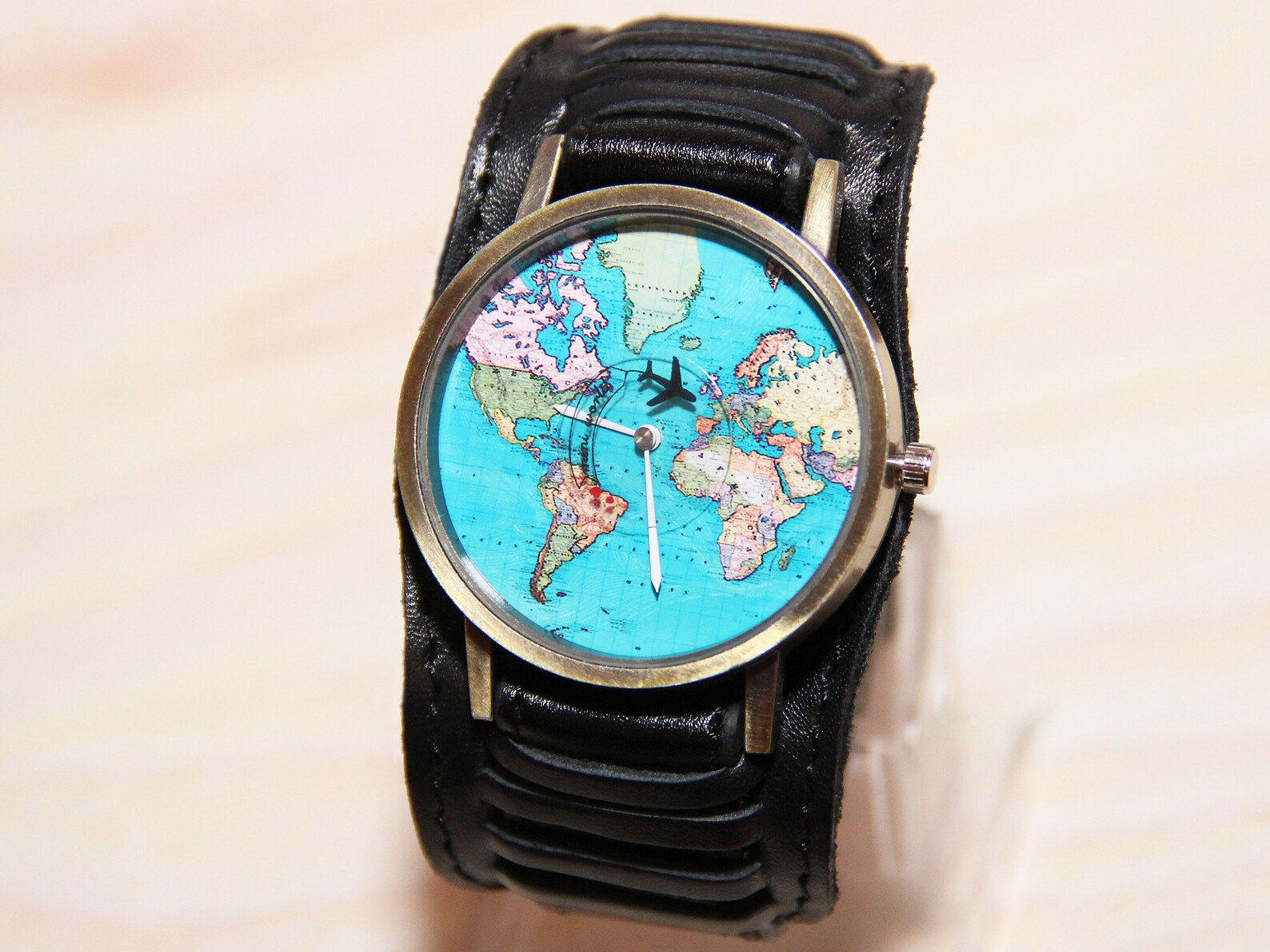 Wristwatches Aircraft Watch World Map Men's - Etsy