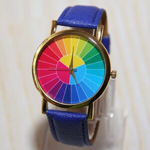 Color Wheel Watch, Men's Watch, Colorful Watches, Women's Watch ...