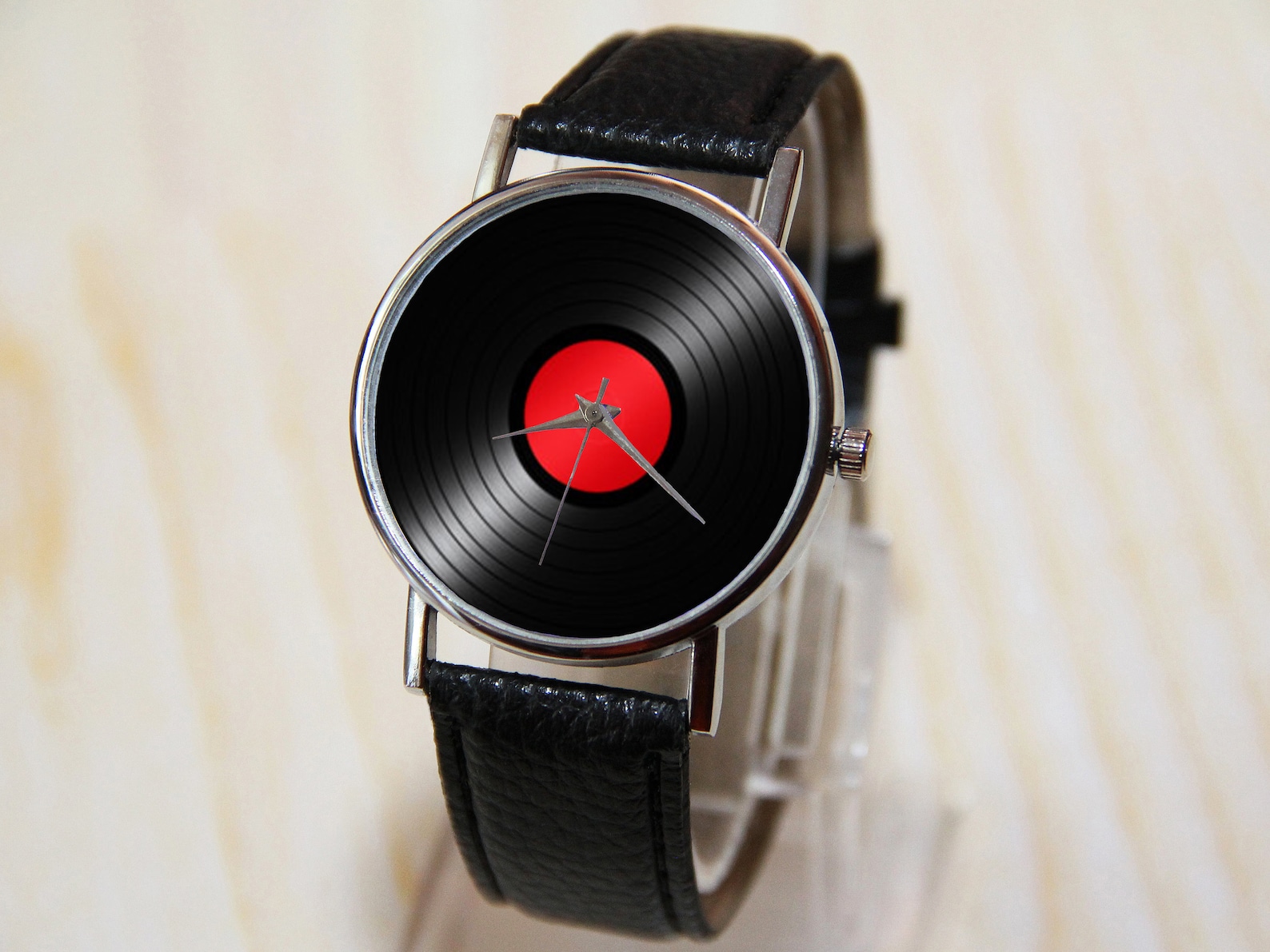 Wrist Watch Vinyl Record, Phonograph Record Watch, Retro Vinyl Record ...
