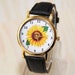 Watch Sunflower Flower Watch Female Watch Girls Watch - Etsy