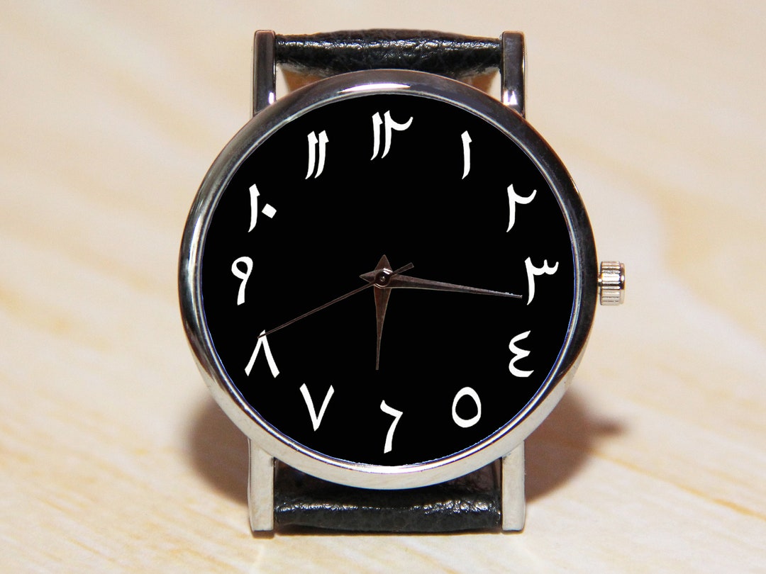 Arabic Watch, Persian Numbers Watch, Leather Watch, Men's Watch, Women ...