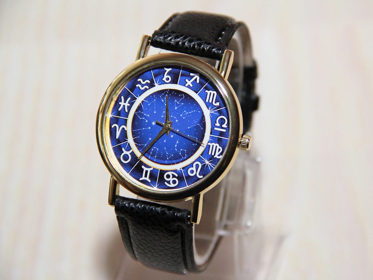 Zodiac Watches, Mens Watch , Woman's Watch, Blue Watch, Constellation ...