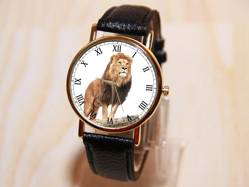 Lion Wrist Watch Men's Watch Women's Watch Animal | Etsy