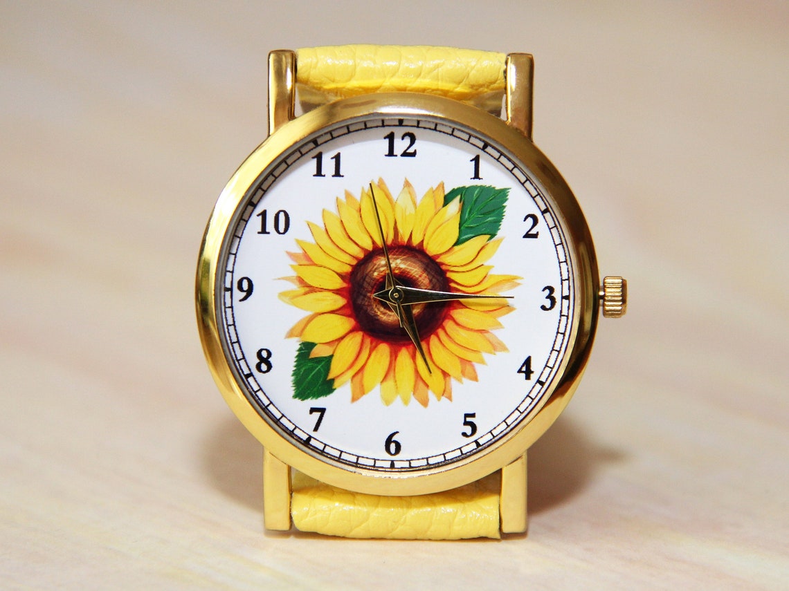 Watch Sunflower Flower Watch Female Watch Girls Watch - Etsy