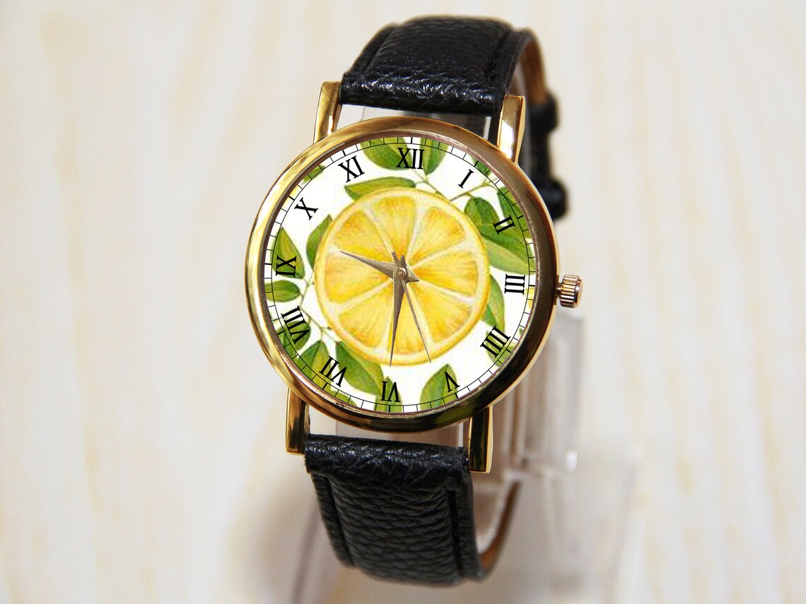 Half Lemon Watch Lemon Wristwatch Women's Watch Lemon | Etsy