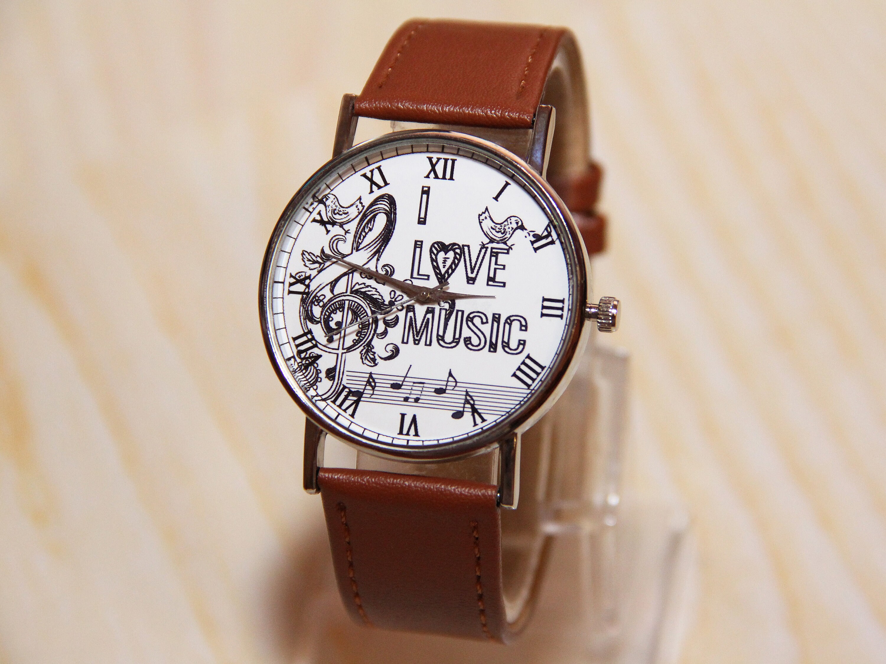 Wrist Watch I Love Music Watch for Musician Watch Music - Etsy