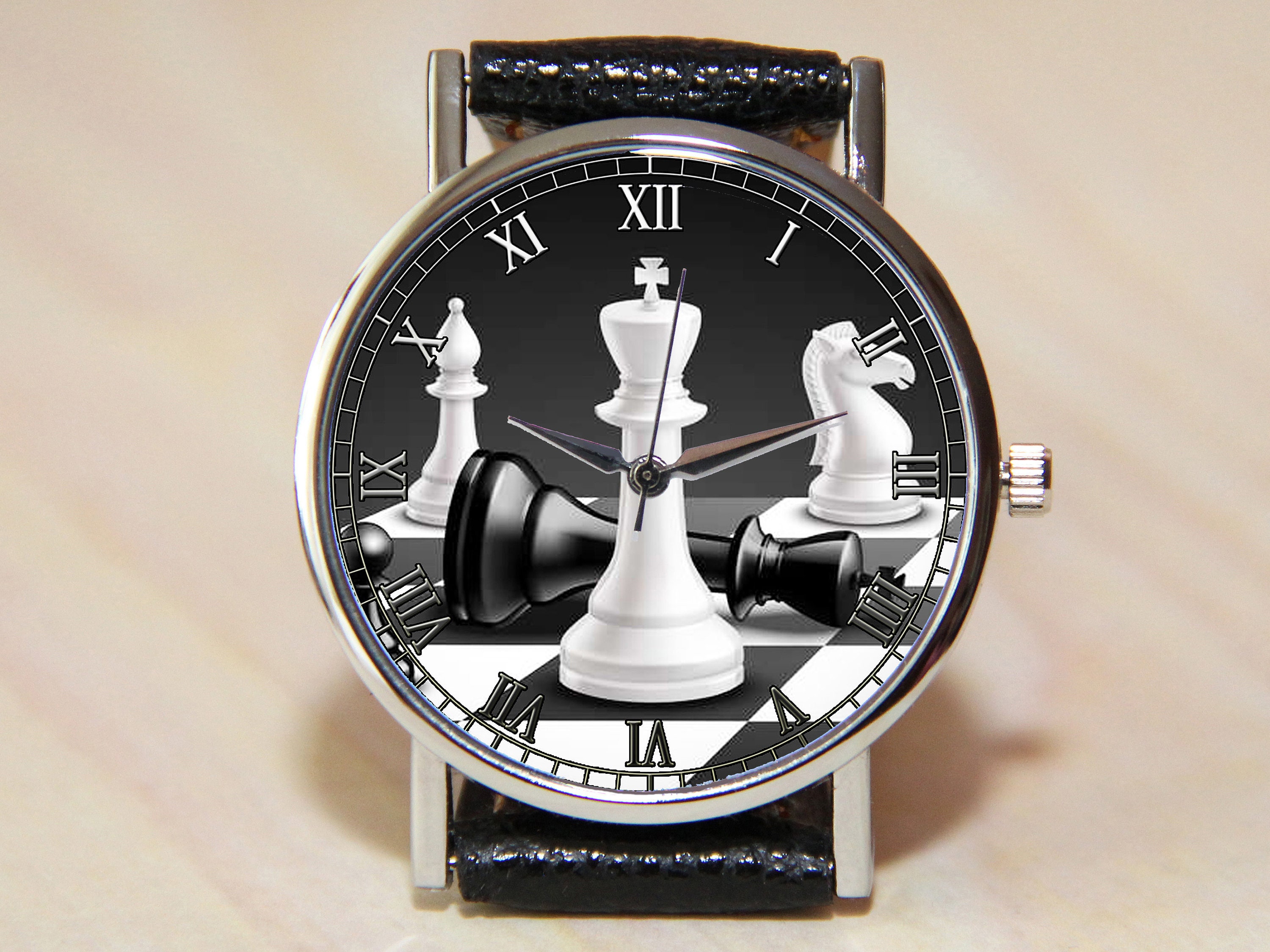 Chess Watches, Men's Watches, Women's Watches, Chess Pieces, Black ...