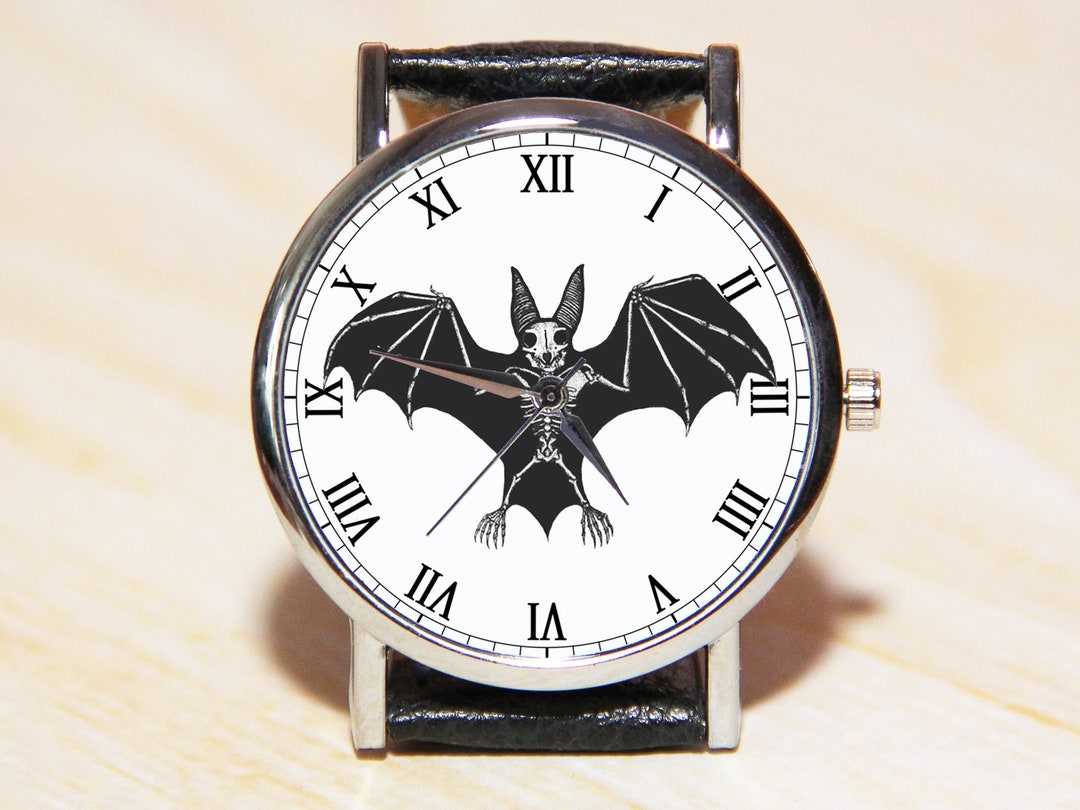 Bat Watch, Wrist Watch Skeleton of a Bat, Halloween Watch, Men's ...