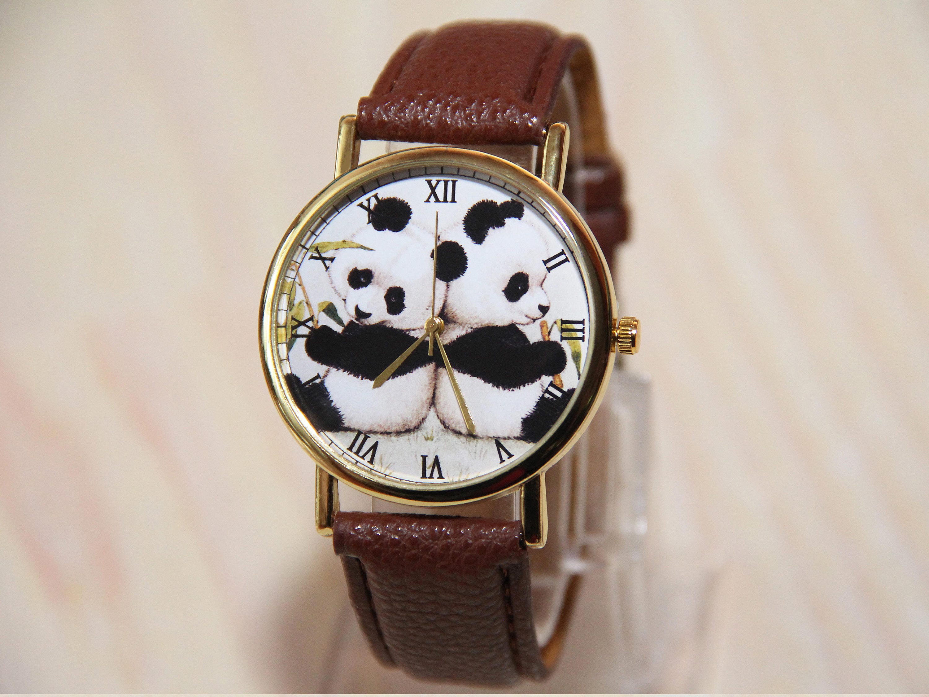 Wrist Watch Pandas, Womens Watch, Men's Watch, Watch Animals, Watches ...