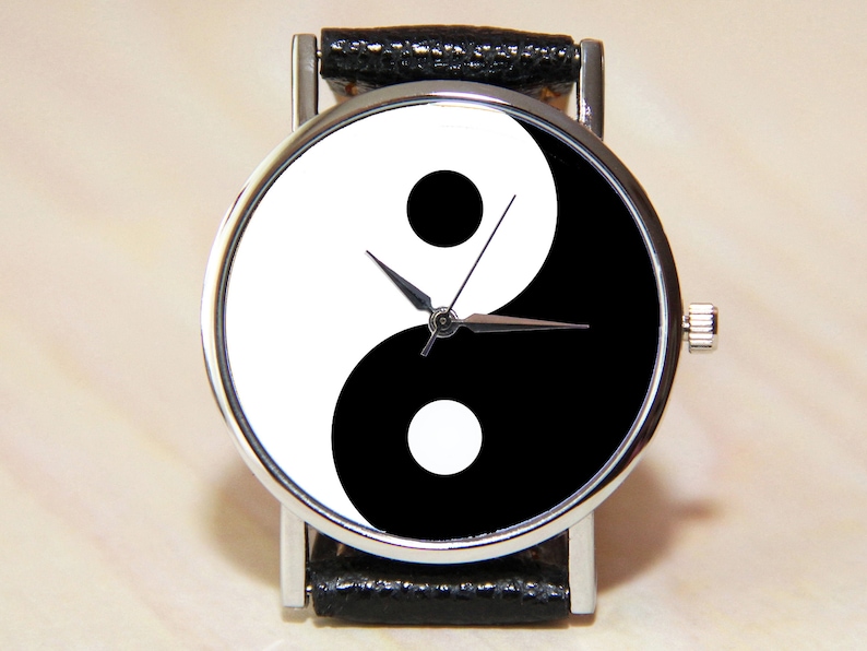 YIN YANG Watches Women Watches Men's Watches Black and - Etsy