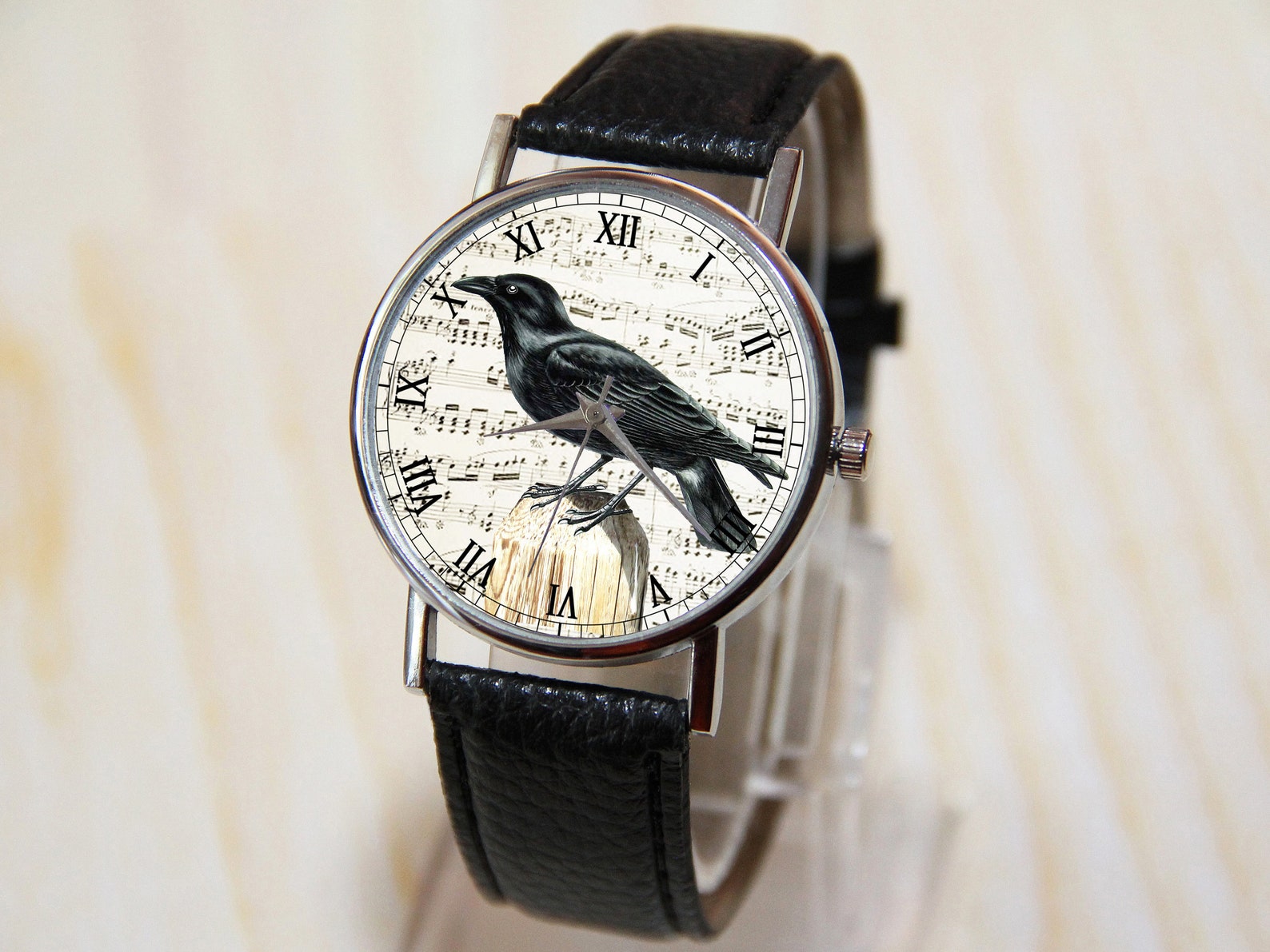 Raven Watch, Men's Watch, Women's Watch, Gothic Watch, Bird Watch ...