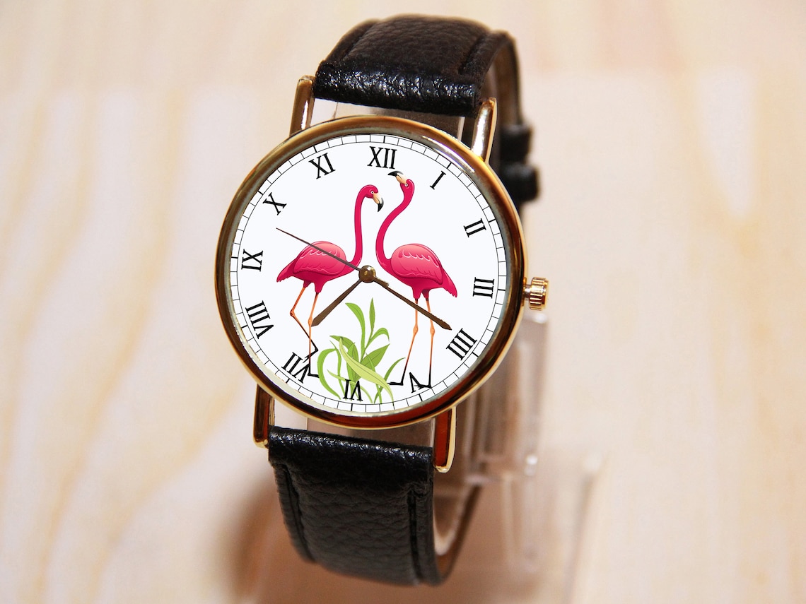 Pink Flamingo Watch Women's Watch Men's Watch Bird - Etsy