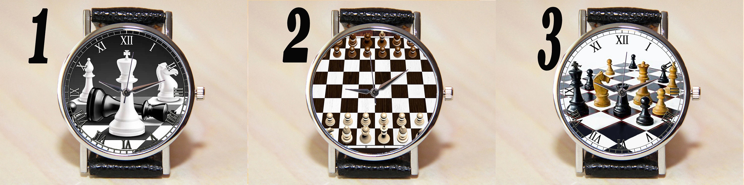 Chess Watches, Men's Watches, Women's Watches, Chess Pieces, Black ...