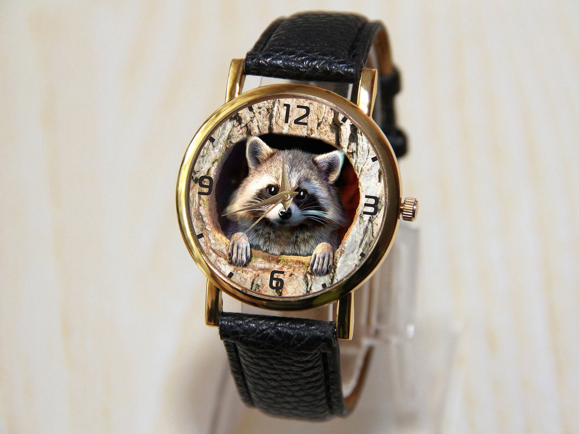 Raccoon Watch in Hollow Raccoon Watch Men's Watch Women - Etsy