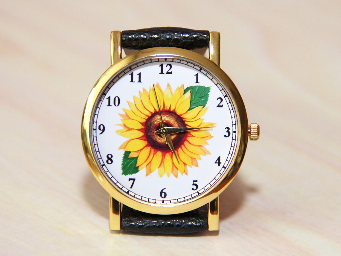 Watch Sunflower Flower Watch Female Watch Girls Watch - Etsy