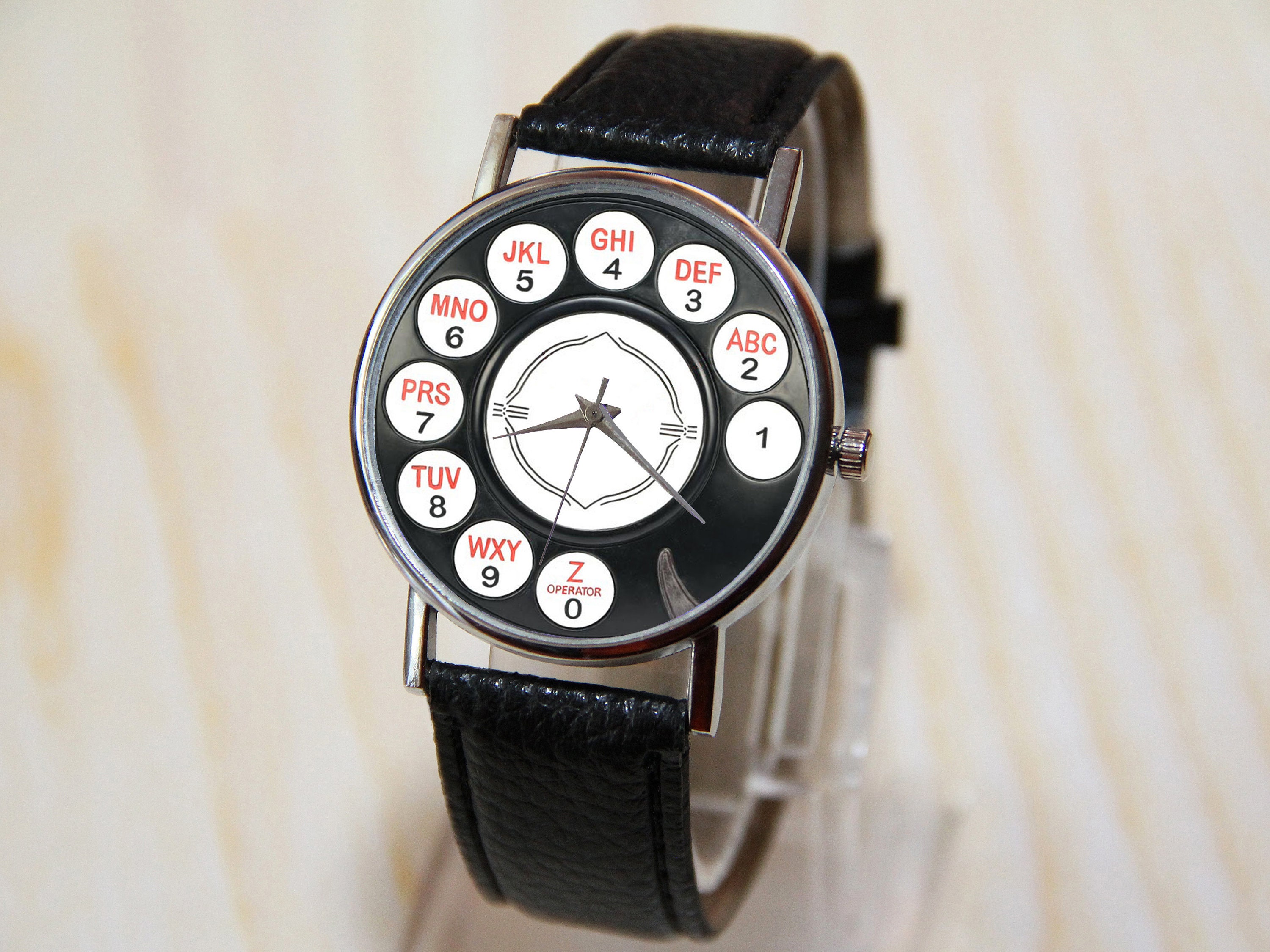 Vintage Telephone Wrist Watch Telephone Dial Watchtelephone - Etsy